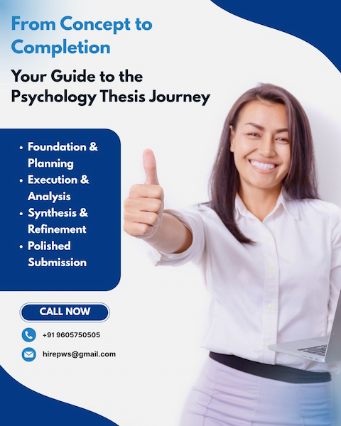 Psychology Thesis Help Services for UG, PG & PhD Students